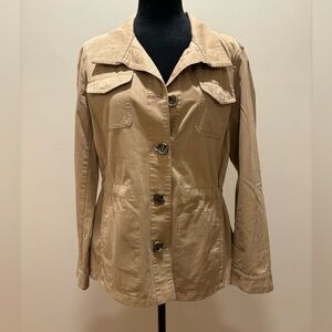 Talbots | Jackets & Coats | Talbots Safari Jacket Barn Coat Collard ...